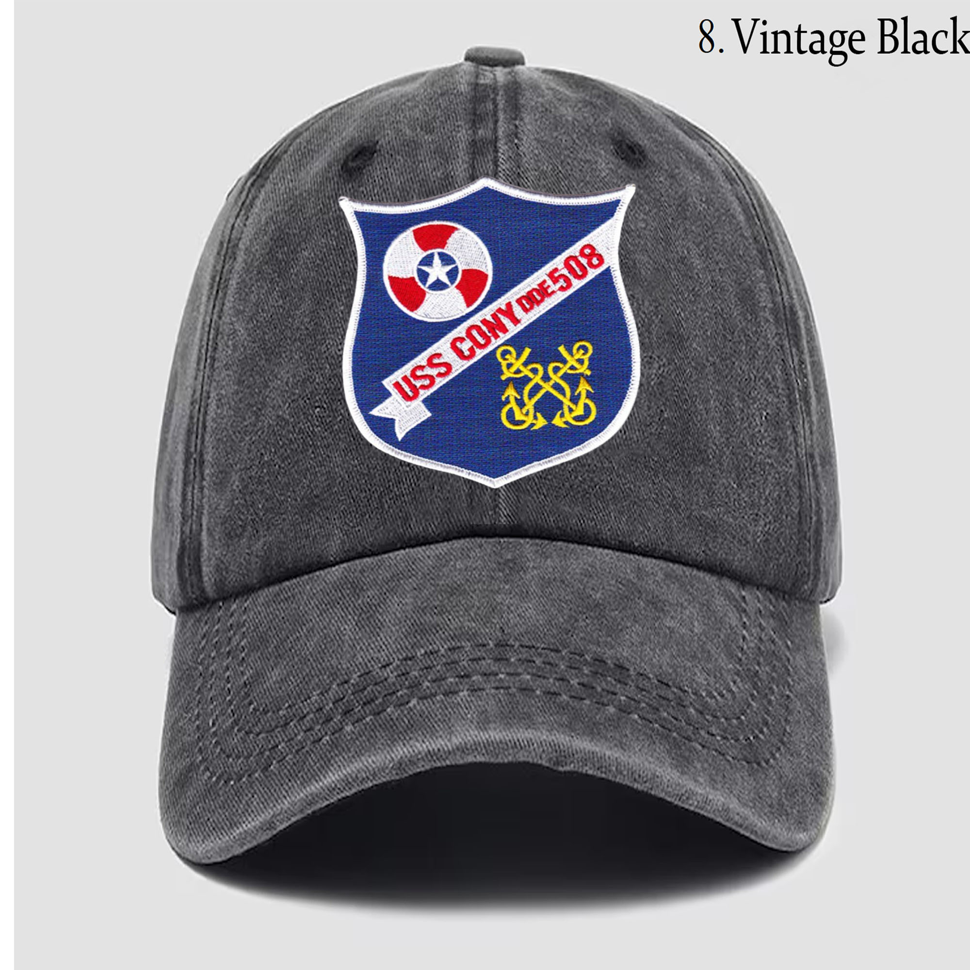 Custom Personalization Embroidery Hat USS Cony DD-508, Veteran Cap ...