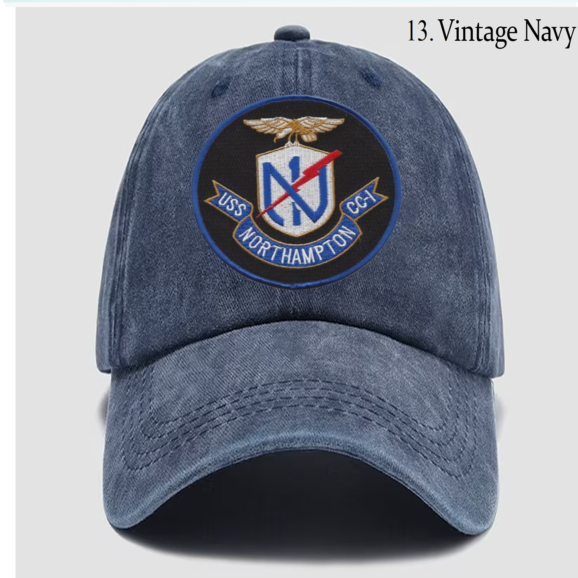 Custom Embroidered Hat USS Northampton CC-1, Veteran Cap, Trucker Hat ...